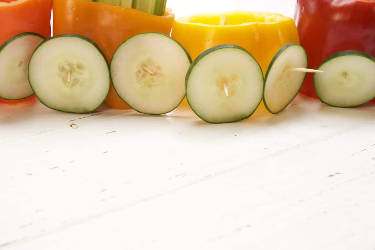Fun Veggie Train With Bell Peppers - Eat Your Beets