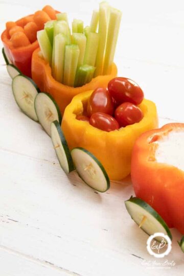 Fun Veggie Train With Bell Peppers - Eat Your Beets