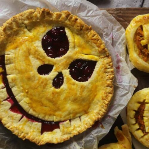 Spooky Halloween Cherry Pie Recipe - Eat Your Beets