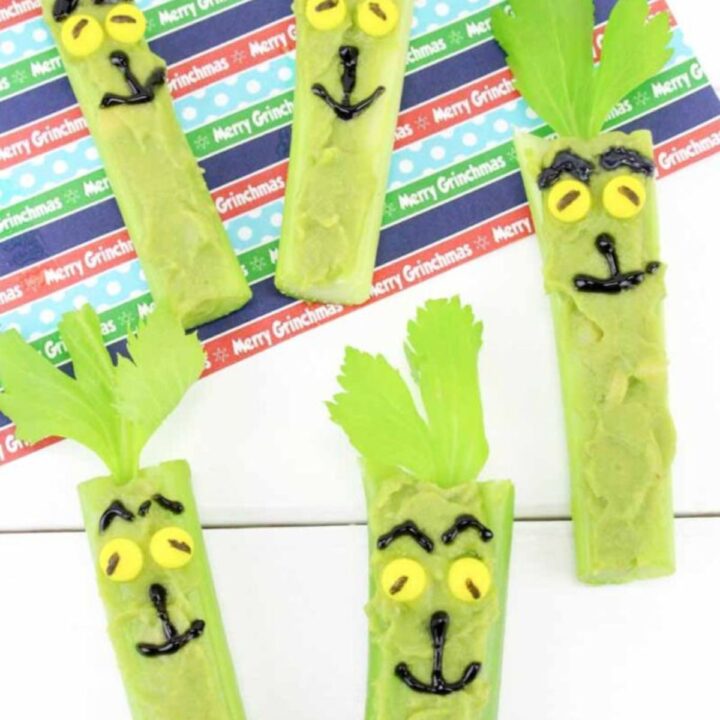 Healthy Celery Snacks Grinch Party Food - Eat Your Beets