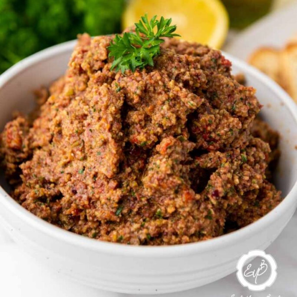 Homemade Olive Tapenade Hummus With Crostini - Eat Your Beets