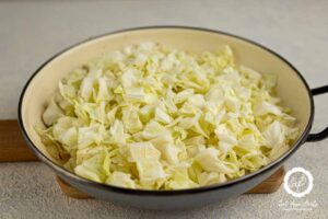 German Fried Cabbage With Bacon Bits - Eat Your Beets