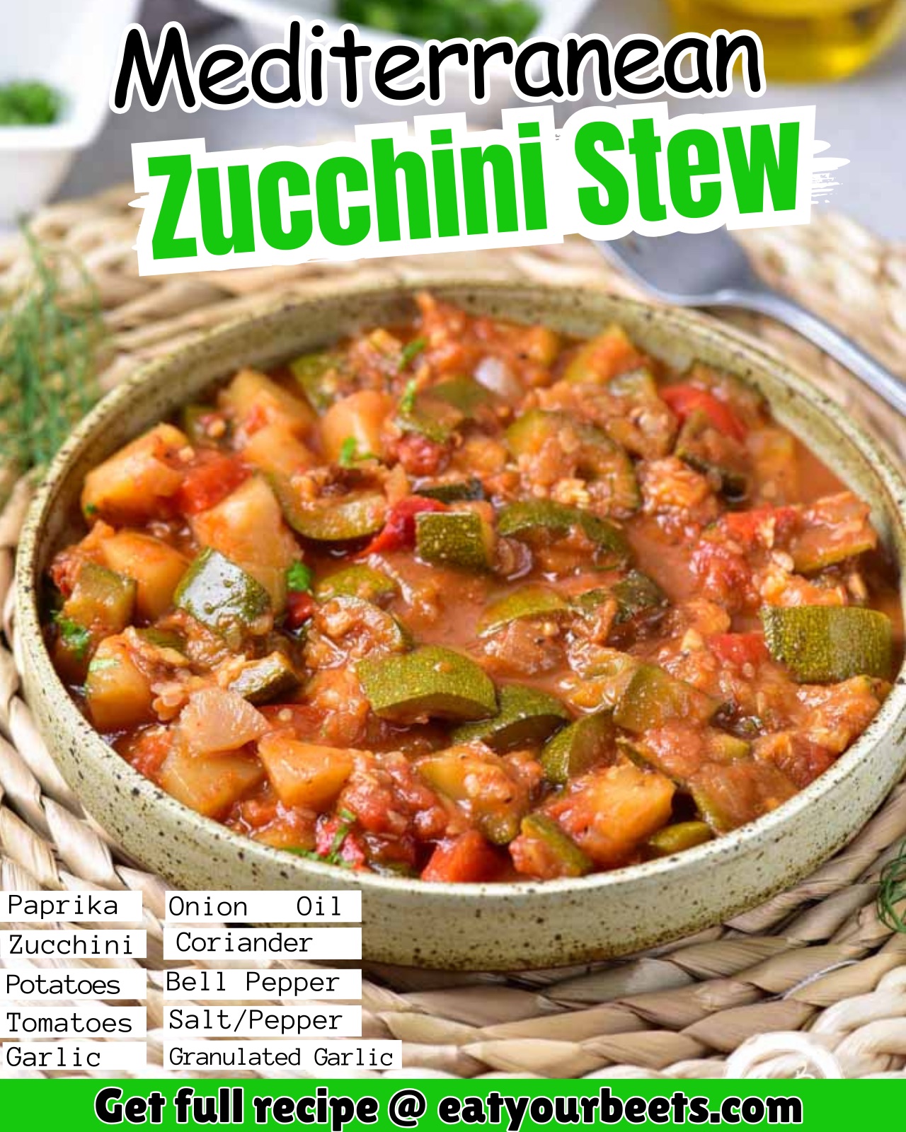 Mediterranean Zucchini Stew With Tomatoes - Eat Your Beets